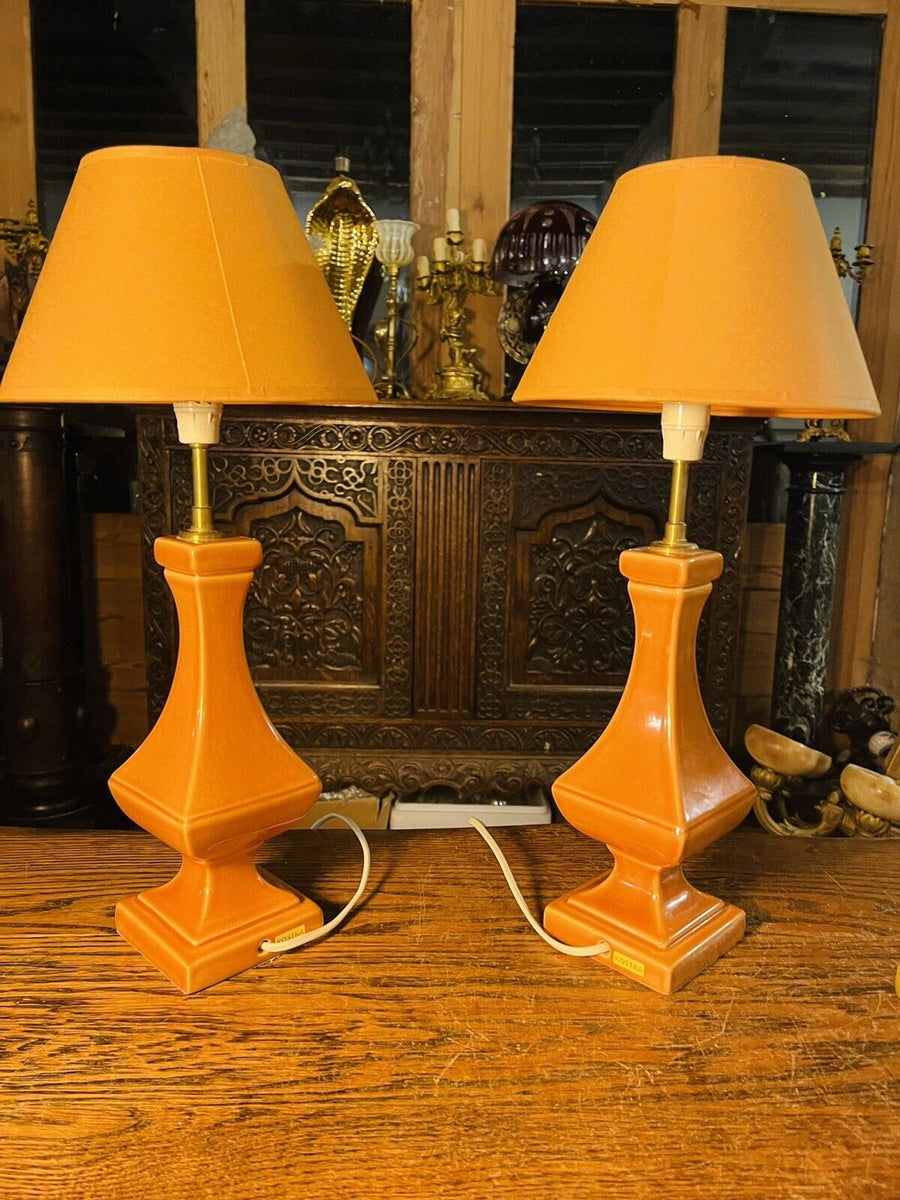 Pair Of Vintage Mid-Century Table Lamps By ‘Kostka’ Of France ...