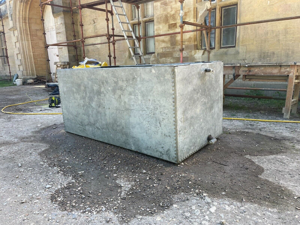 Large Galvanised Vintage Riveted Water Tank / Planter – Recondite ...